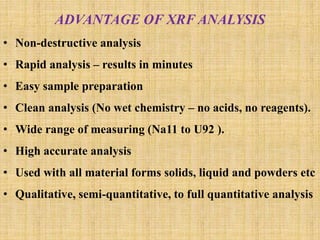 X-RAY FLUORESECENCE | PPTX