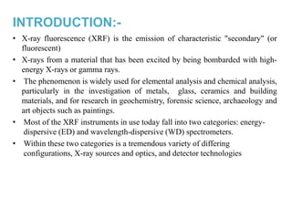 XRF and its types | PPTX | Chemistry | Science