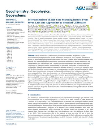 XRF interlaboratory comparision.pdf | Chemistry | Science