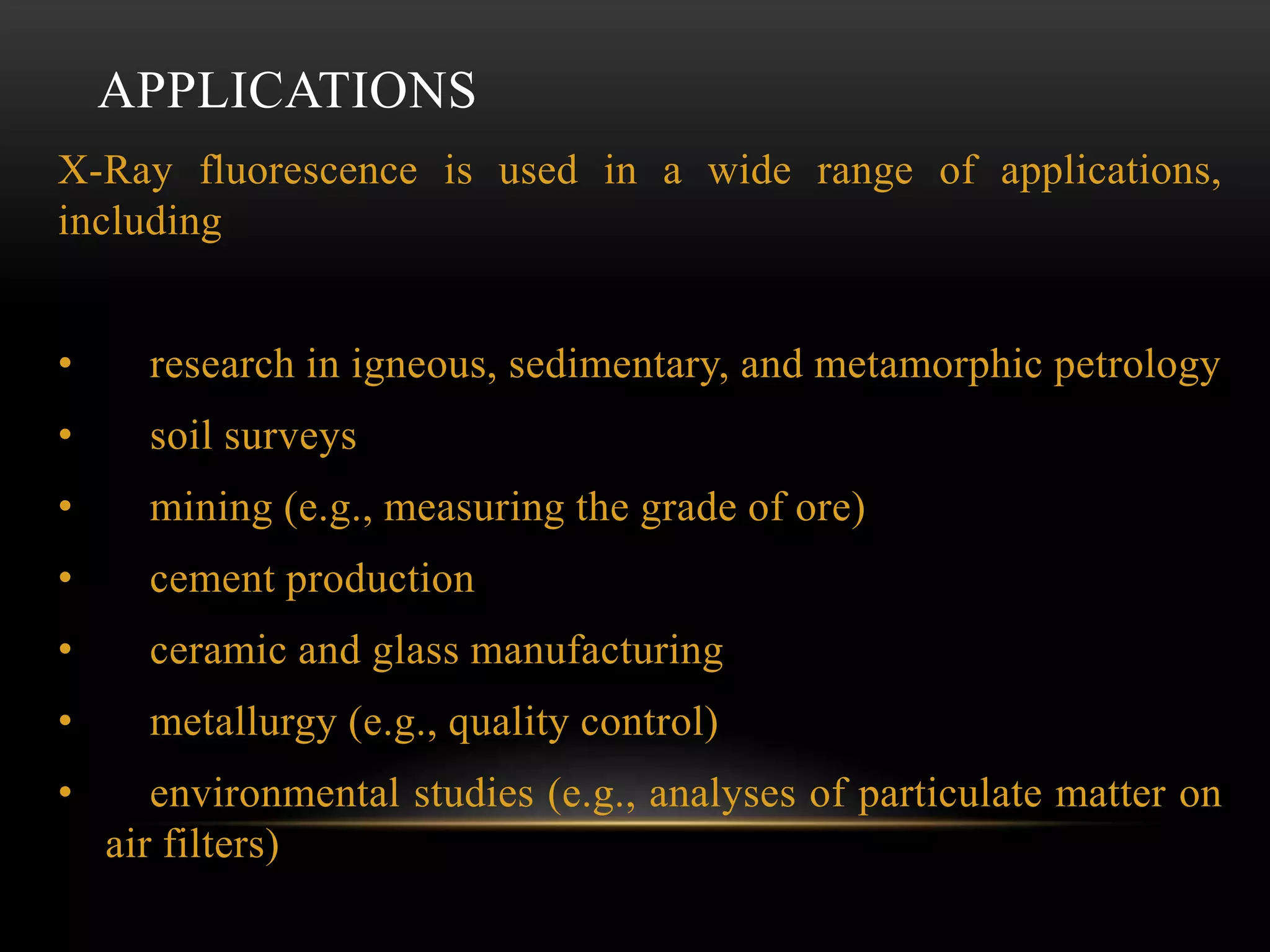 XRF ( x-ray fluorescence ) | PPTX