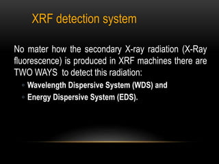 XRF ( x-ray fluorescence ) | PPTX