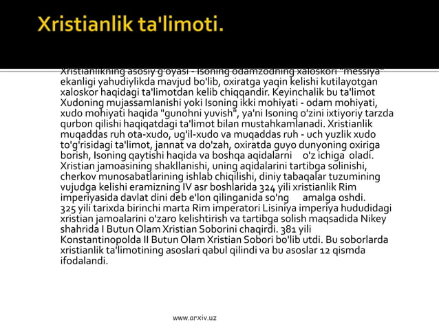Xristianlik dinining vujudga kelishi.ppt