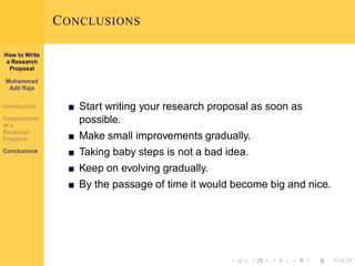 How to Write a Research Proposal | PDF
