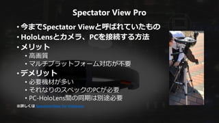 SpectatorView(Preview)を試してみる | PPTX | Computing | Technology & Computing
