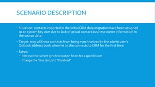 Control Outlook Synchronization Settings for Dynamics CRM users | PPTX