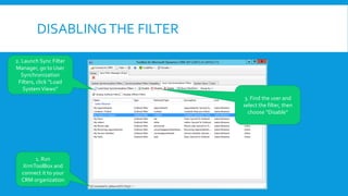 Control Outlook Synchronization Settings for Dynamics CRM users | PPTX