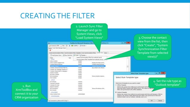Control Outlook Synchronization Settings for Dynamics CRM users | PPTX