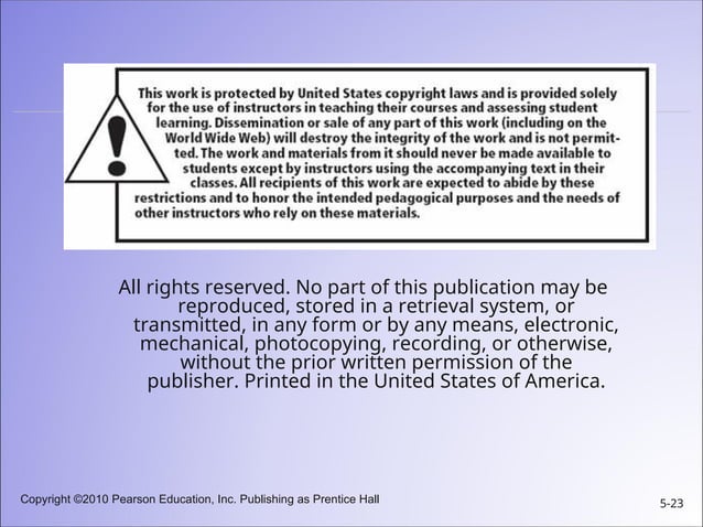 XRobbins_EOB10_Basic_PPT_CH05.ppt....... | PPT