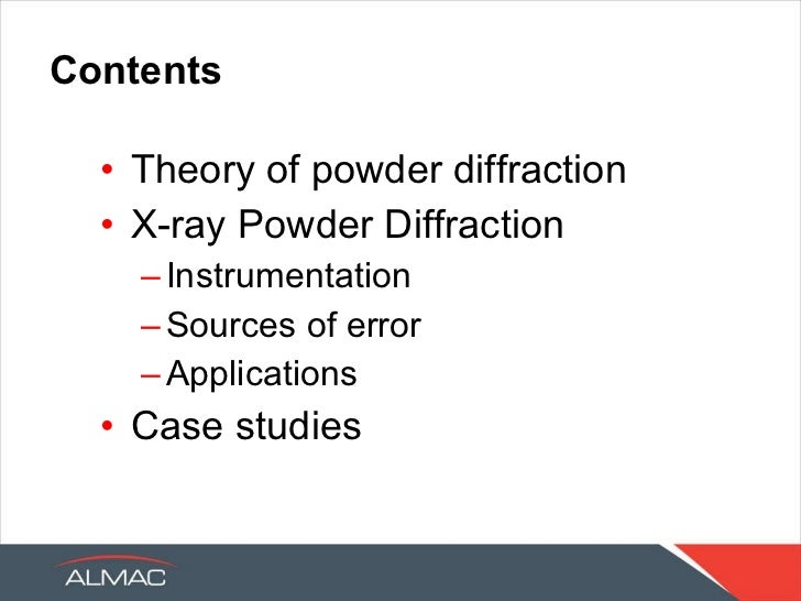 Xray Powder Diffractionexposing The Bare Bones Of Solid