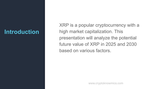 XRP Price Prediction Analyzing the Potential Future Value of XRP in ...