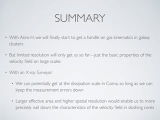 Galaxy Cluster Gas Motions with X-ray Surveyor: Probing the Small ...