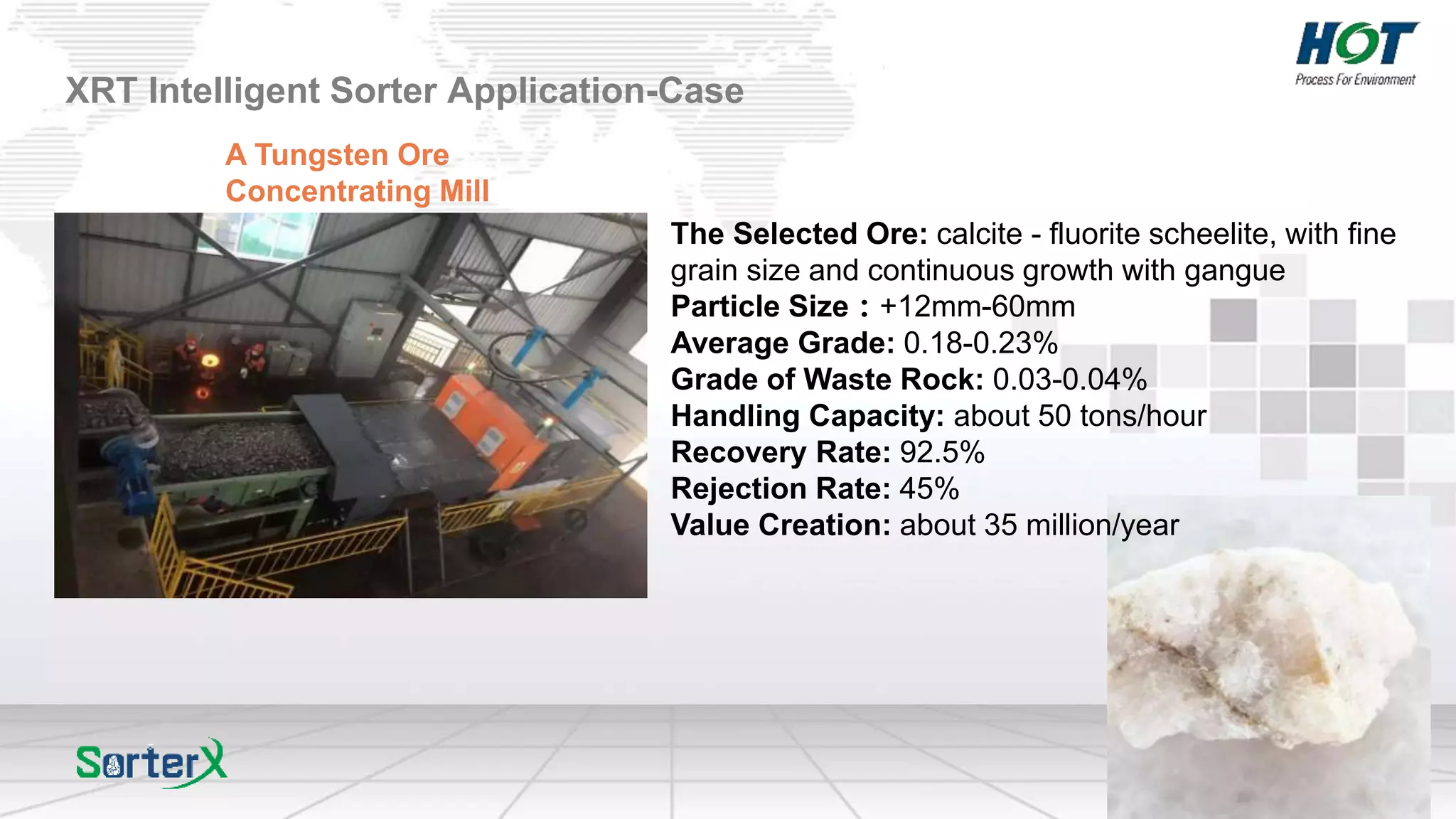 Xrt x ray transmission ore sorter intelligent dry separation-hot mining ...