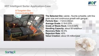 Xrt x ray transmission ore sorter intelligent dry separation-hot mining ...