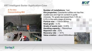 Xrt x ray transmission ore sorter intelligent dry separation-hot mining ...