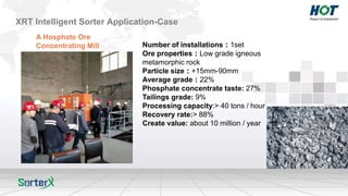 Xrt x ray transmission ore sorter intelligent dry separation-hot mining ...