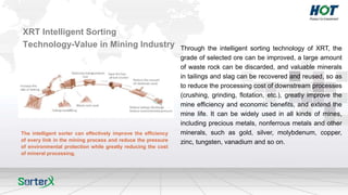 Xrt x ray transmission ore sorter intelligent dry separation-hot mining ...