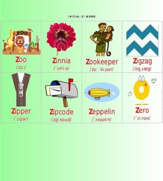 Flashcards and posters Z z | PDF