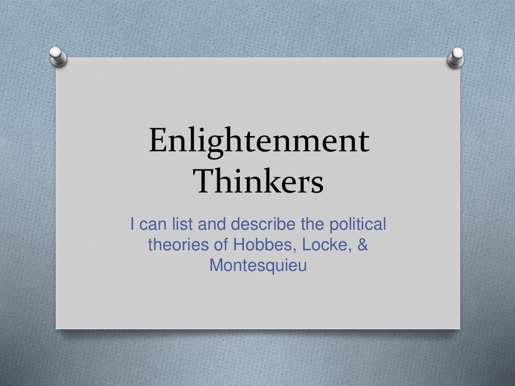 Enlightenment Thinkers
