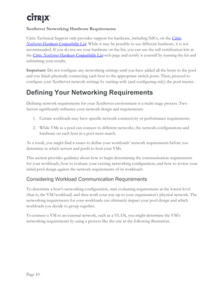 Citrix XenServer Design: Designing XenServer Network Configurations | PDF