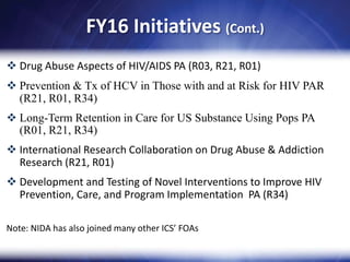 NIDA's AIDS Research Program | PPT