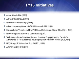 NIDA's AIDS Research Program | PPT