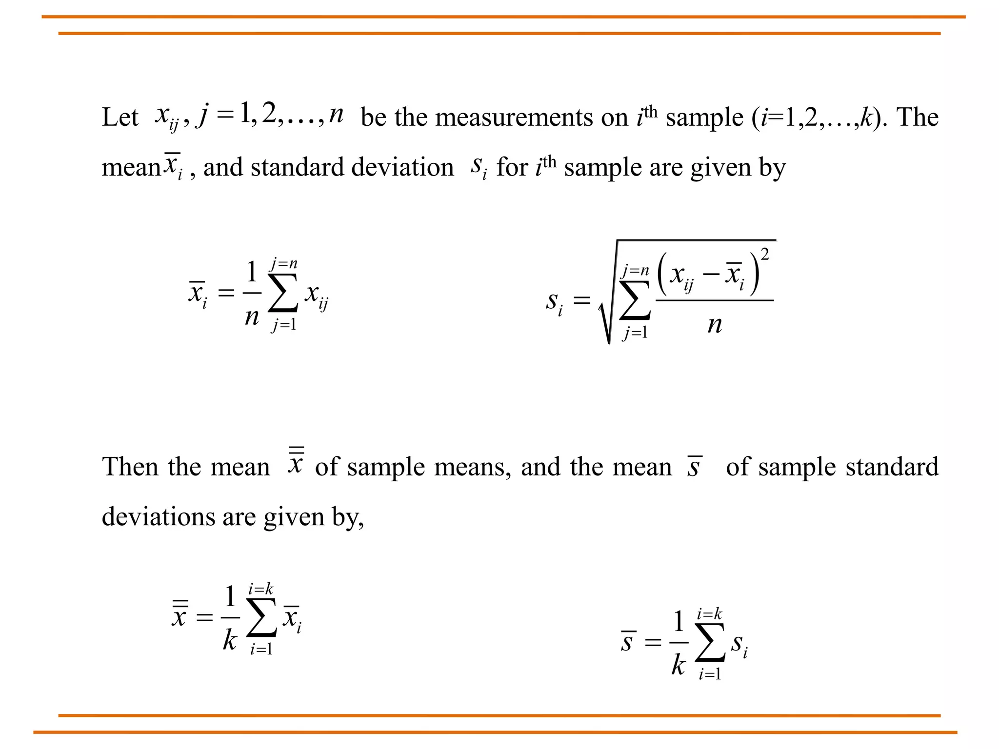 X, s chart and shewart control chart | PPTX | Science