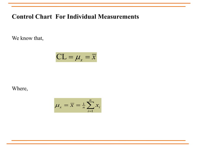 X, s chart and shewart control chart | PPTX | Science