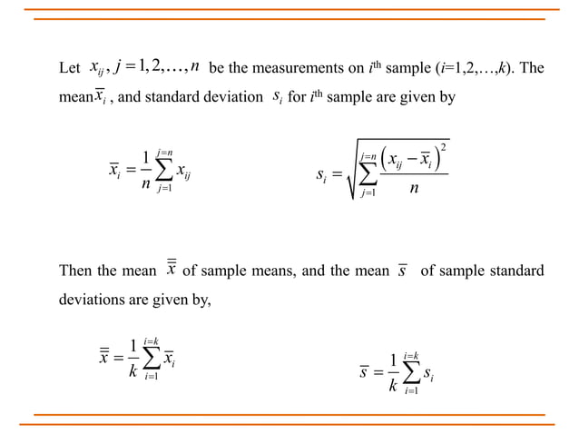 X, s chart and shewart control chart | PPTX | Science