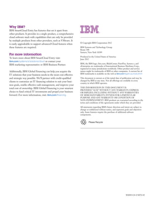 IBM SmartCloud Entry | PDF