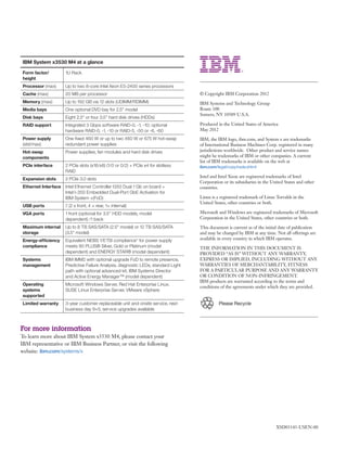 IBM System x3530 M4 | PDF