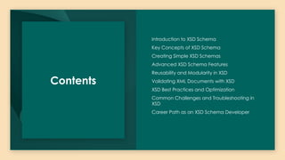XSD Schema Presentation on basic of the schema | PPTX