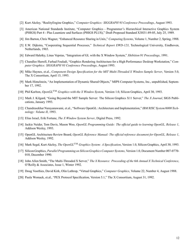X Server Multi-rendering for OpenGL and PEX | PDF