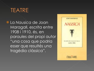 BIBLIOGRAFIA DE JOAN MARAGALL | PPT