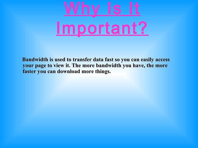 Bandwidth Management Software | PPT
