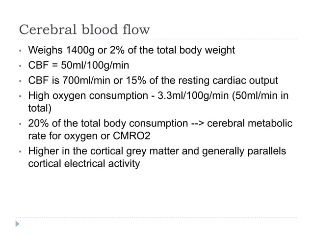 Cerebral blood flow & intracranial pressure | PPT | Free Download