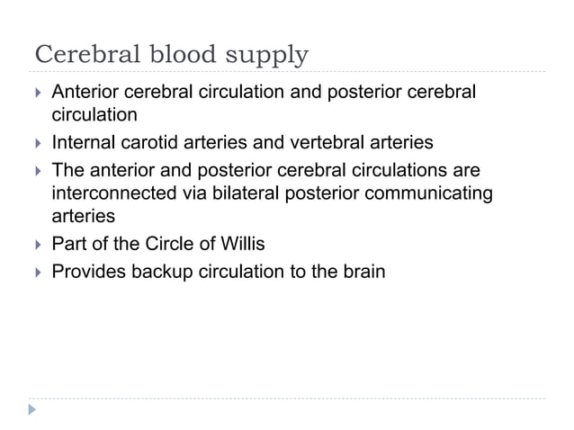 Cerebral blood flow & intracranial pressure | PPT