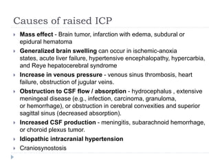 Cerebral blood flow & intracranial pressure | PPTX