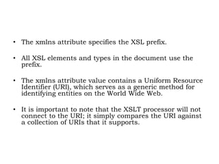 XSL - XML STYLE SHEET | PPTX