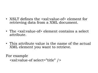 XSL - XML STYLE SHEET | PPT
