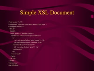 Xsl presentation | PPT
