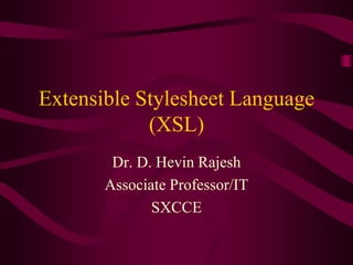 Xsl presentation | PPT