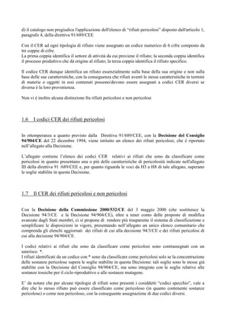 RIFIUTI E CODICE CER | DOCX