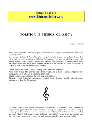 POLITICA E MUSICA CLASSICA | PDF