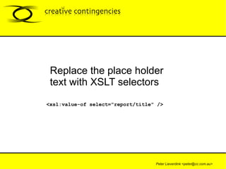 Inkscape + XSLT = PDF | ODP | Web Design and HTML | Internet