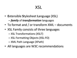 Extensible Stylesheet Language | PPT