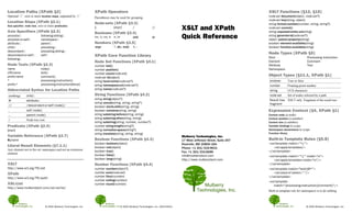 Xsl Tand X Path Quick Reference | PPT