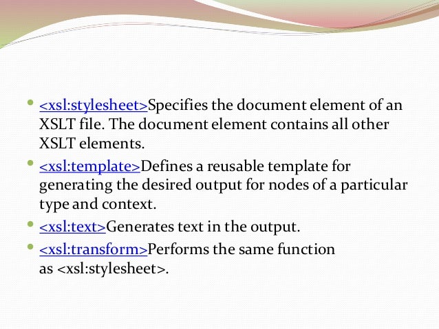 Xslt Attributes
