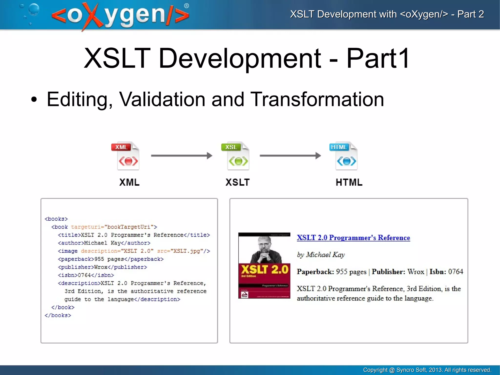 Xslt Development With Oxygen Part 2 Master Files Modules And Refactoring Ppt
