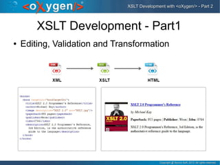 XSLT Development with oXygen (Part 2) - Master Files, Modules and Refactoring | PPT