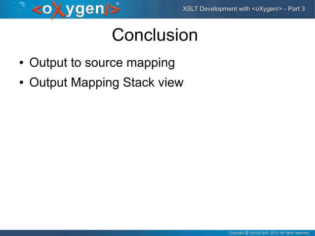 Xslt Development With Oxygen Part 3 Debugging Profiling And Unit Testing Ppt